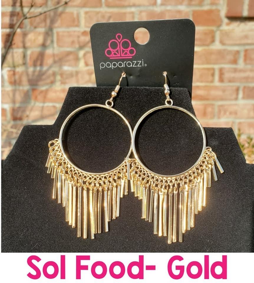 Sol Food _ gold - Paparazzi $5 Jewelry Join or Shop Online